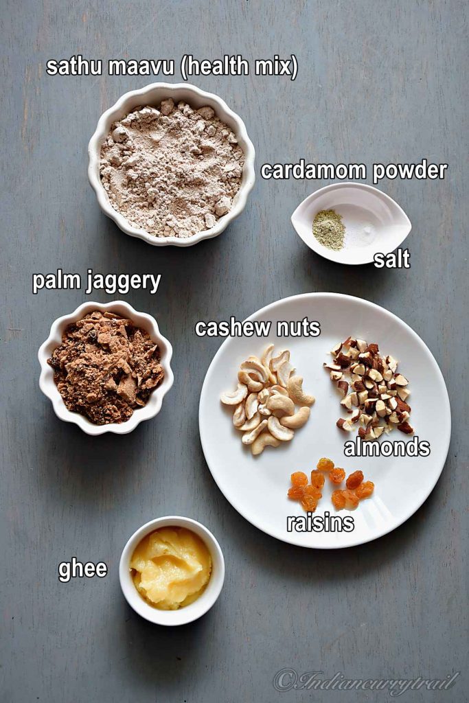 Sathu Maavu Laddu Recipe - Indian Curry Trail